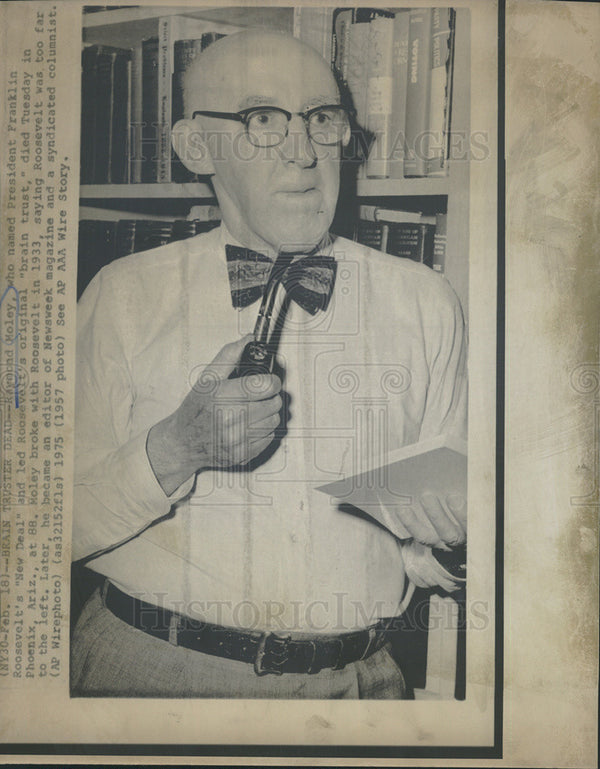 1975 Press Photo Raymond Moley Dies/Editor Newsweek Magazine/Columnist ...