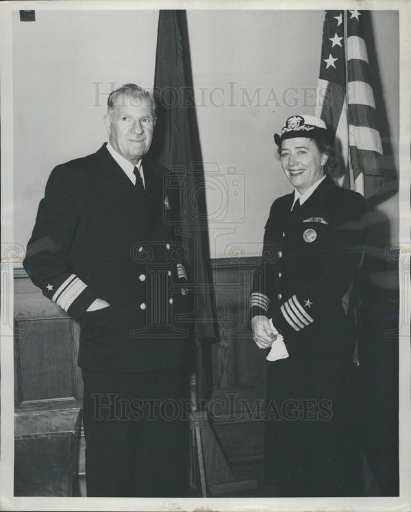 1959 Press Photo Captain Winifred E. Quick & John M. Higgins Great Lak ...