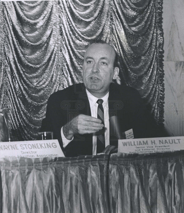 1966 Press Photo William Nault, Senior Vice President/Editorial Direct ...
