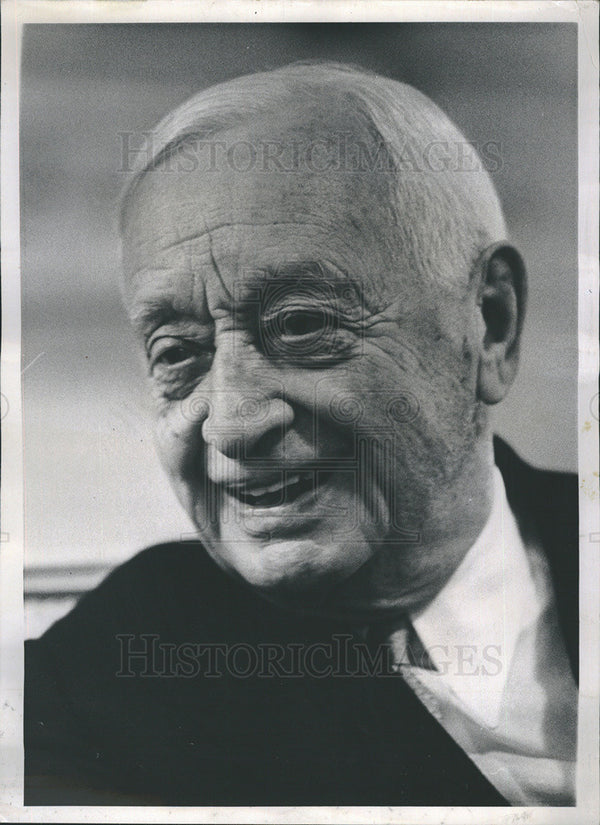 1968 Press Photo Cyrus Eaton, Railroad Financier & University of Chica ...