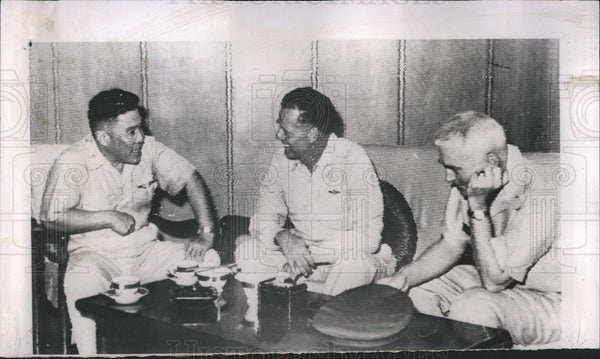 1958 Press Photo General Moorman Air Force Philippines Taipei Shu-Ming ...