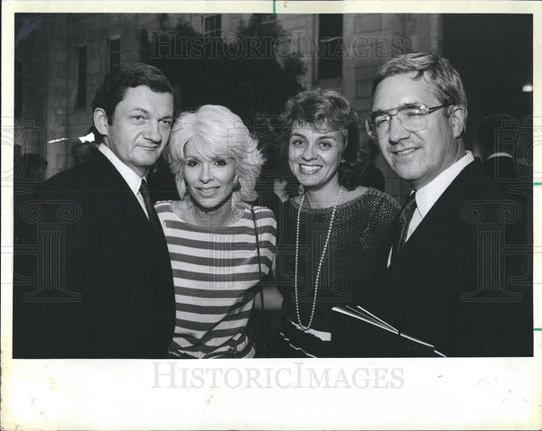 1984 Press Photo Publisher Robert Page with T.V host Nancy Merrill ...