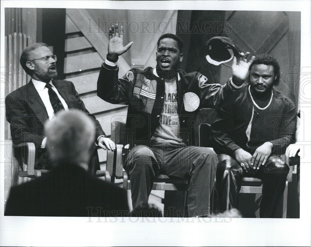 1990 Press Photo Bob Larson/TV Host/Luther Campbell/2 Live Crew/Charle ...