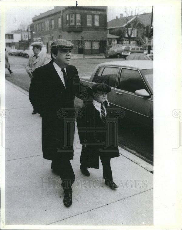 1986 Press Photo John Daley Son of Late Mayor and His Son John Jr ...