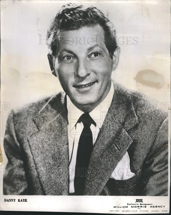 1957 Press Photo Danny Kaye on "International Show" - Historic Images