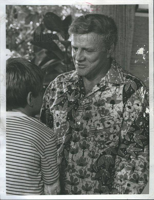 1972 Press Photo Actors Brian Keith And Stephen Hague In "The Little P ...