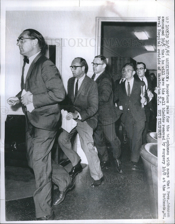 1965 Press Photo President Johnson Scheduled Gall Bladder Removed Nava ...