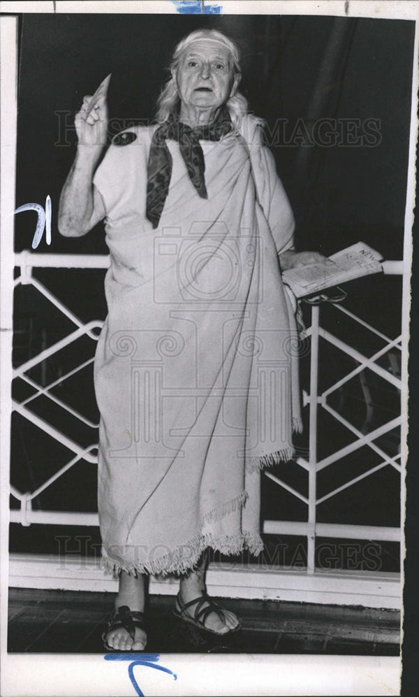 1966 Press Photo RAYMOND DUNCAN AMERICAN DANCER ARTIST POET BROTHER IS ...