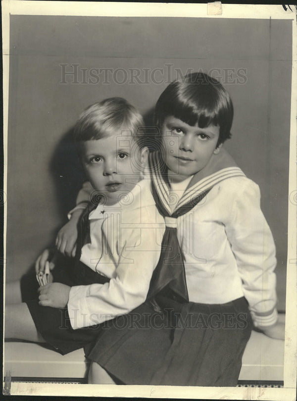 1934 Press Photo Jean Erick LaGuardia Adopted Children New York Mayor ...