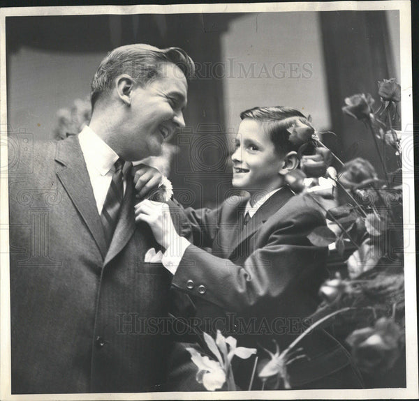 1960 Press Photo JOSEPH E. MCMAHON CLERK CIRCUIT COURT W/ SON JOSEPH J ...