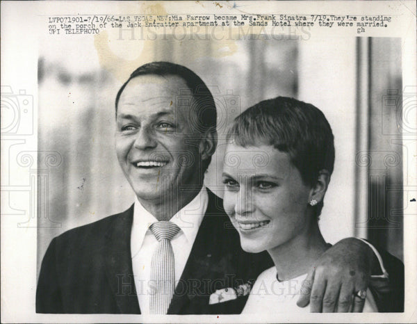 1966 Press Photo Mia Farrow Frank Sinatra Marriage Jack Entratter Apar ...
