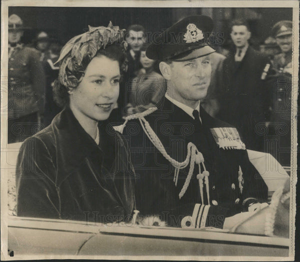 1951 Press Photo England's Princess Elizabeth And Husband Duke Of Edin ...