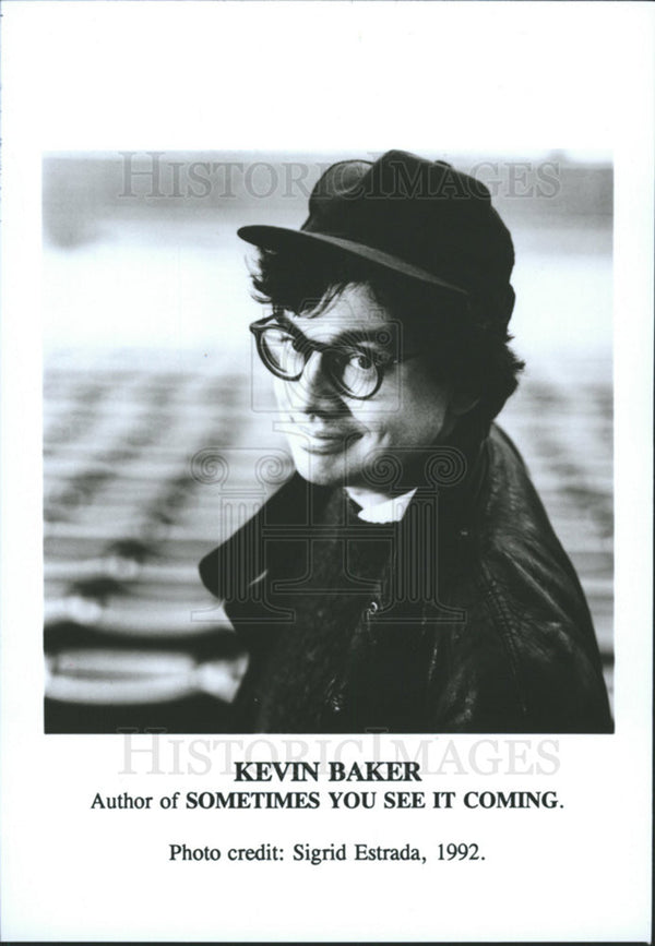 1992 Press Photo Kevin Baker Author Sometimes You See It Coming ...