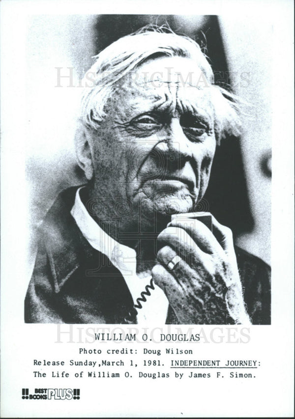1981 Press Photo William O. Douglas Life by James F. Simon - Historic ...