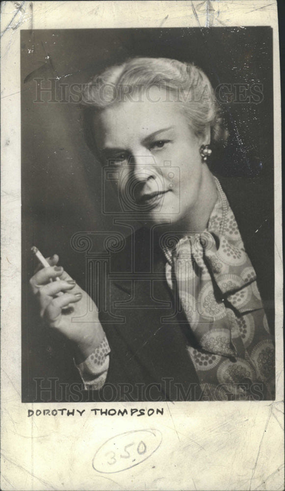 1974 Press Photo Dorothy Thompson American Journalist Radio - Historic ...