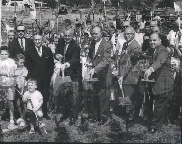 1962 Press Photo Gordon Metcalf, Edward Peterson, Jerrold Loeb & Cunni ...