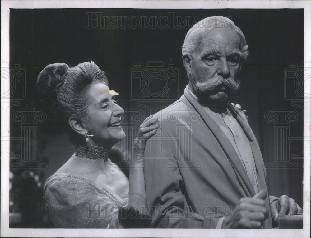 1965 Press Photo Alfred Lunt and Lynn Fontanne,actors - Historic Images