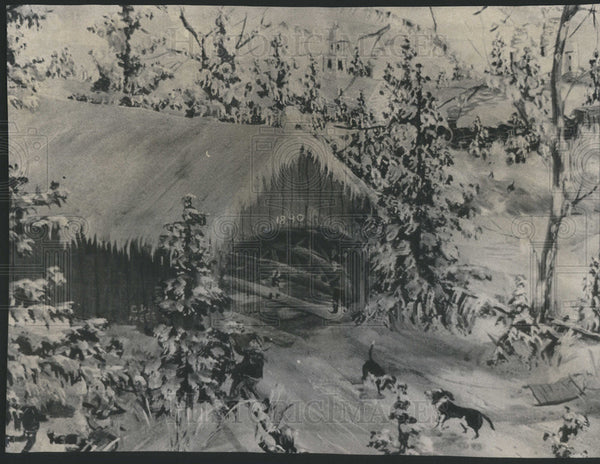 1972 Press Photo Gerald Nees Handicapped Artist From Gary Indiana ...