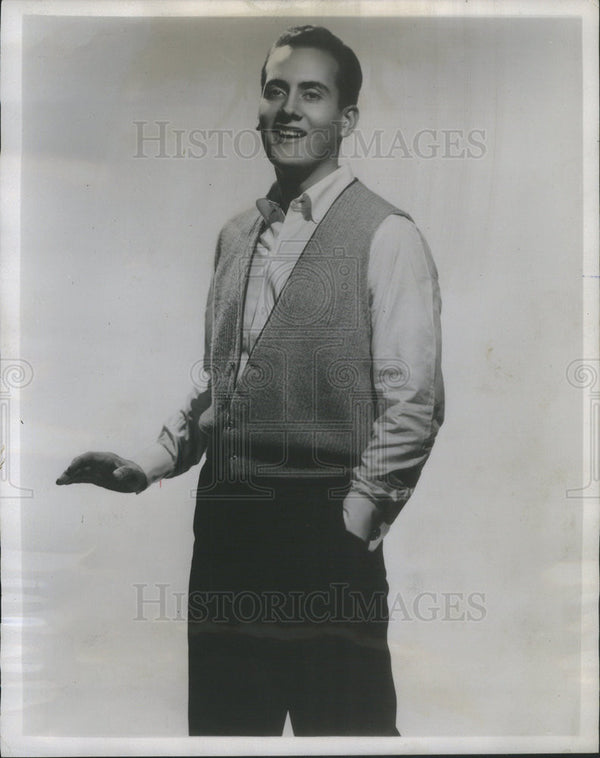 1958 Press Photo Singer Nick Todd will appear in "The Bob Hope Show ...