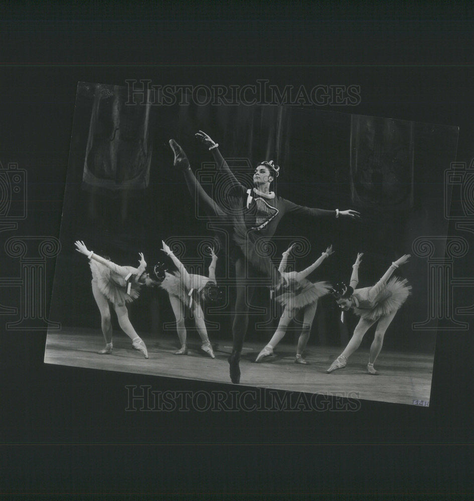 1965 Press Photo Royal Danish Ballet Scene Fanfare Ige Olafaen Dancer ...