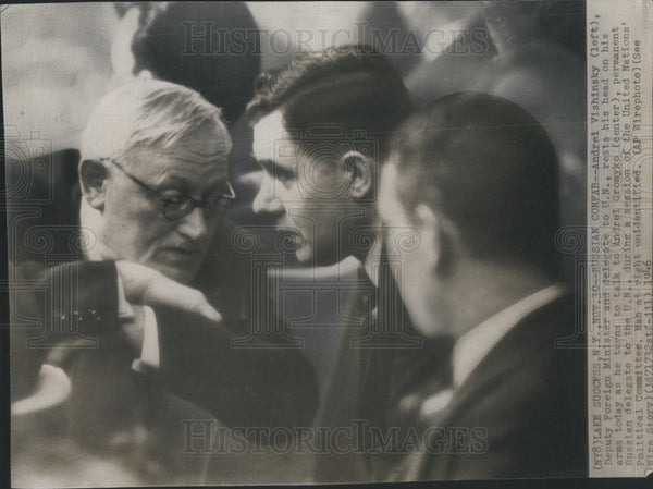 1946 Press Photo Andrei Vishinsky Soviet Deputy Foreign Minister ...