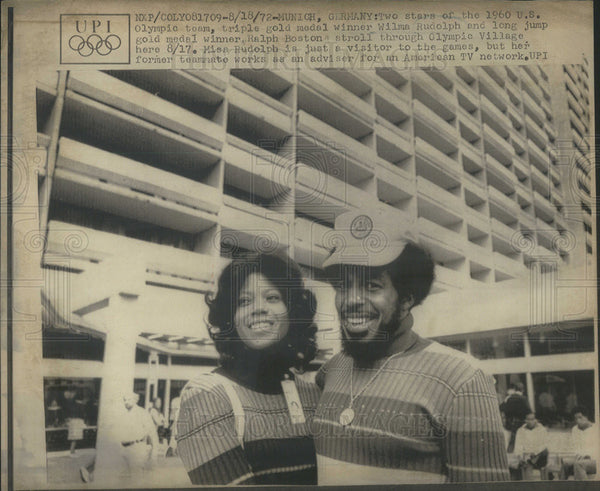 1977 Press Photo Olympic Gold Medalist Wilma Rudolph in Munich ...