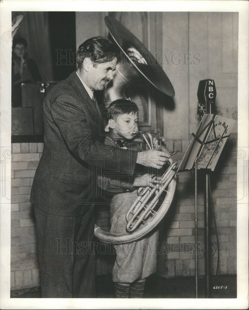 1937 Press Photo Dr Joseph Maddy Professor Of Music AT U Of Michigan W ...