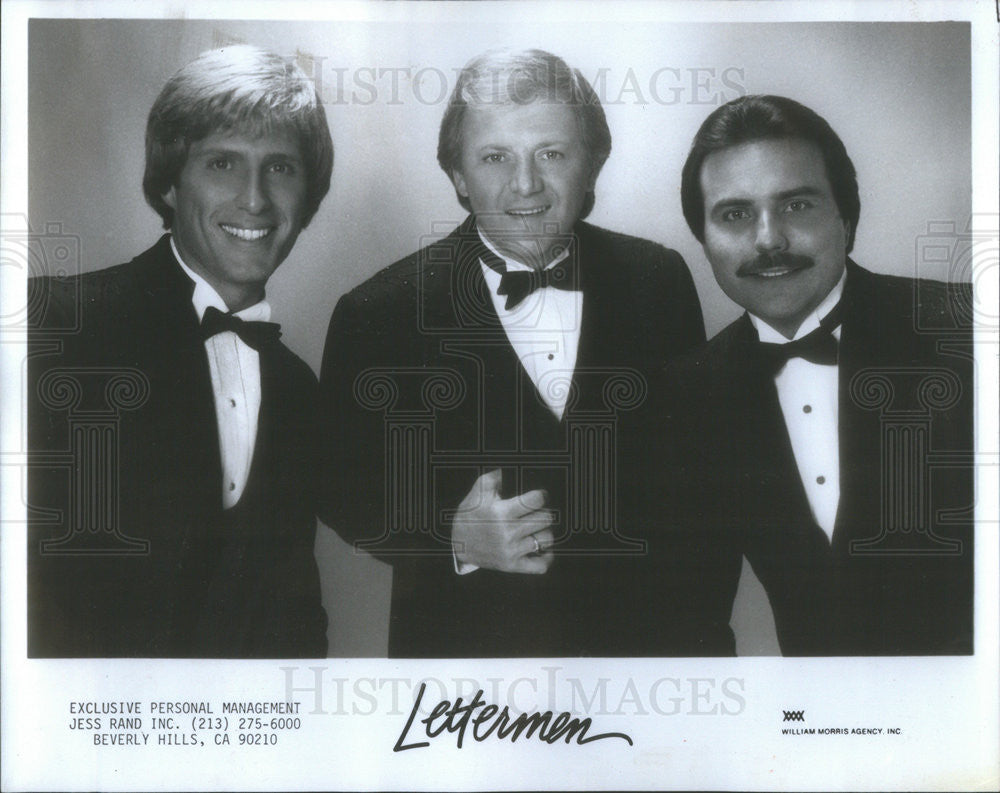 1985 Press Photo Lettermen American Pop Music Vocal Trio - Historic Images