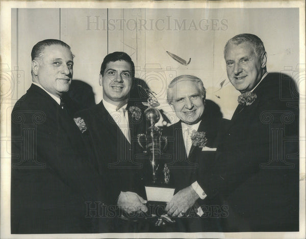 1964 Press Photo Meyer Bolin, Marvin Victor & Justice Michael Musmanno ...