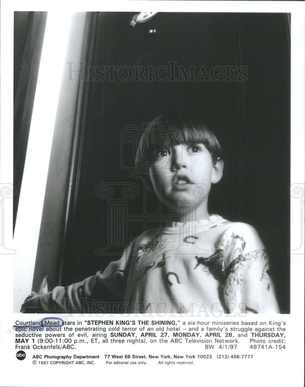 1997 Press Photo Courtland Mead,child actor - Historic Images