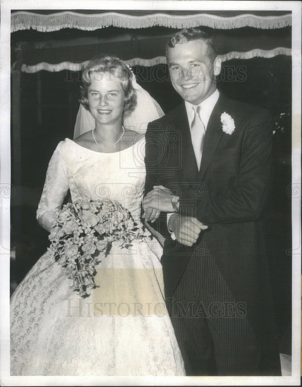 1960 Press Photo Daphne Neville Wood and Robert Nelson Murray ...