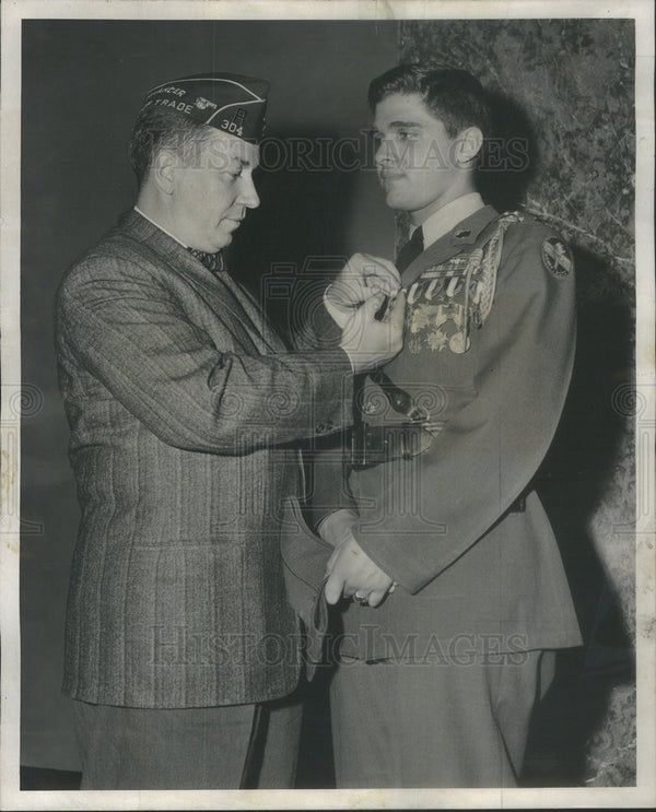 1959 Press Photo Frank J. McDonald Award Cadet Col. Kenneth Manaster R ...