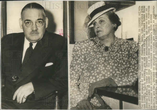 1940 Press Photo Comm. Earl Winfield Spencer, Norma Reese Johnson ...