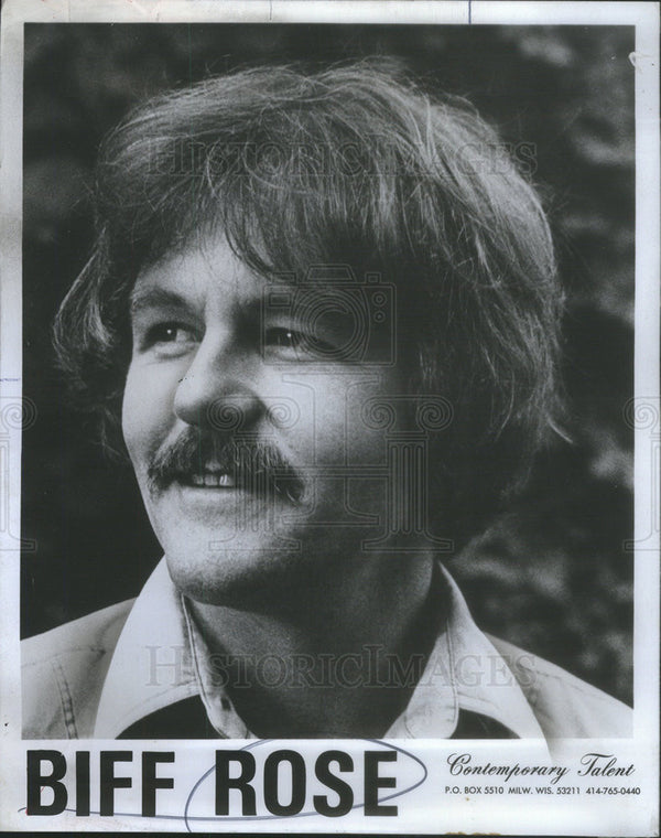 1974 Press Photo American Comedian, Singer And Songwriter, Paul "Biff ...