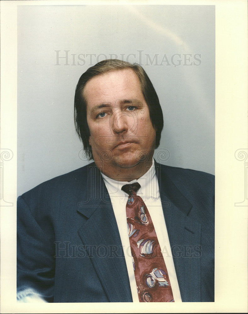 1993 Press Photo William J. Quinlan, teacher union. - Historic Images
