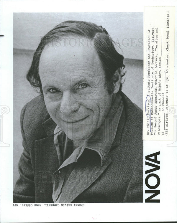 1980 Press Photo Doctor Philip Morrison American Atomic Physicist ...