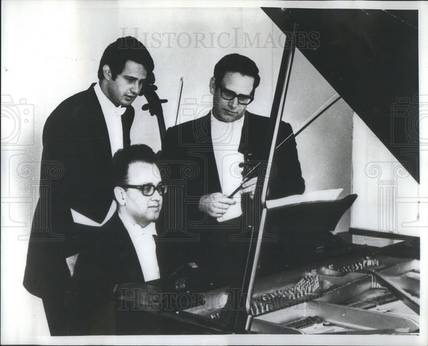 1971 Press Photo Yuval Trio Jonathan York Piano Uri Cranks Violin ...