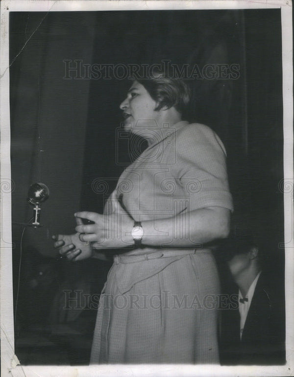 1947 Press Photo Anna Pauker, Balkan Communist Leader - Historic Images
