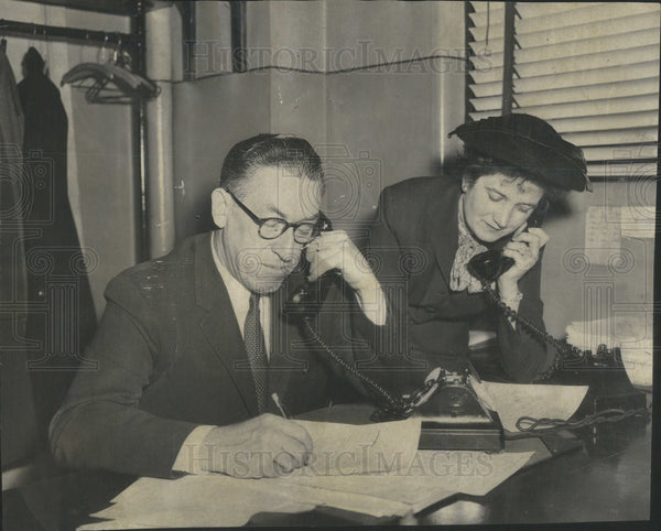 1956 Press Photo Sgt. Thomas Mulvey and Policewoman Alice McCarthy ...