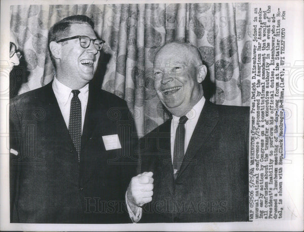1964 Press Photo Former Ores Eisenhower with Rep Clark MacGregor R-Min ...