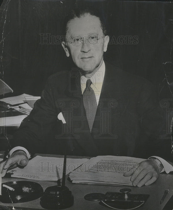 1947 Press Photo James Morrill, President of University of Minnesota ...