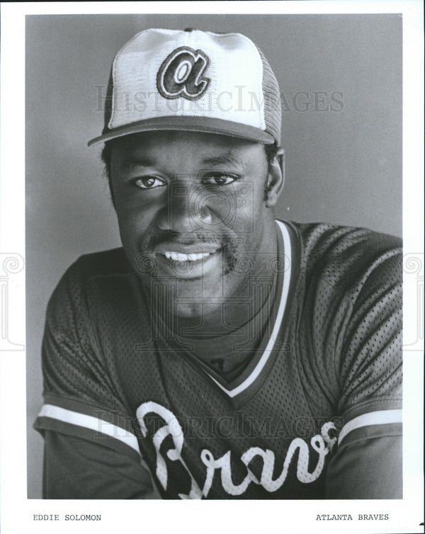 1979 Press Photo Eddie Solomon Atlanta Braves Baseball Pitcher ...