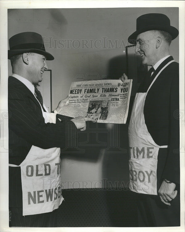 1940 Press Photo James Bristol and Judge Matthew Hartigan of the Old T ...