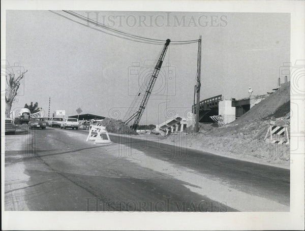 1968 Press Photo Construction of Stickney Point,Fla bridge - Historic ...