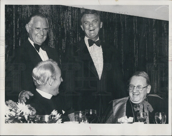 1974 Press Photo Rev. Timothy J. Lyne, Cardinal John Cody, Patrick L ...