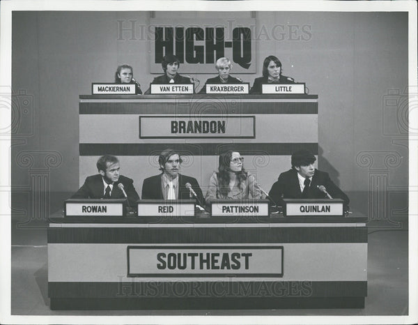 Press Photo Brandon High And Southeast High In High-Q Show On Channel ...