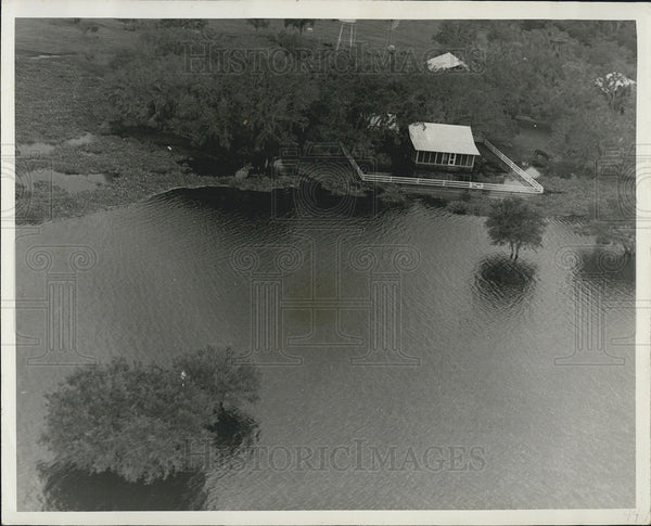 1949 Press Photo The Kissimmee River,Florida. never invaded the Ranch ...