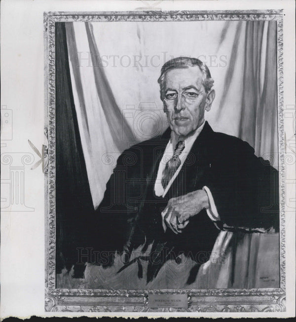 Portrait of Woodrow Wilson by Sir William Orpen 1962 Vintage Press ...