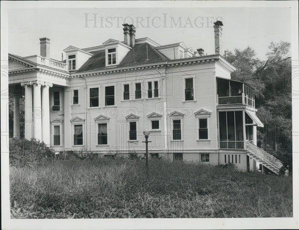 Back of mansion needing paint 1953 Vintage Press Photo Print - Historic ...