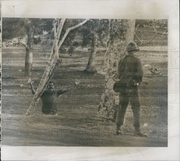 Panamanian Taunts U.S.Soldier First Ever Near Canal Border Zone 1964 ...